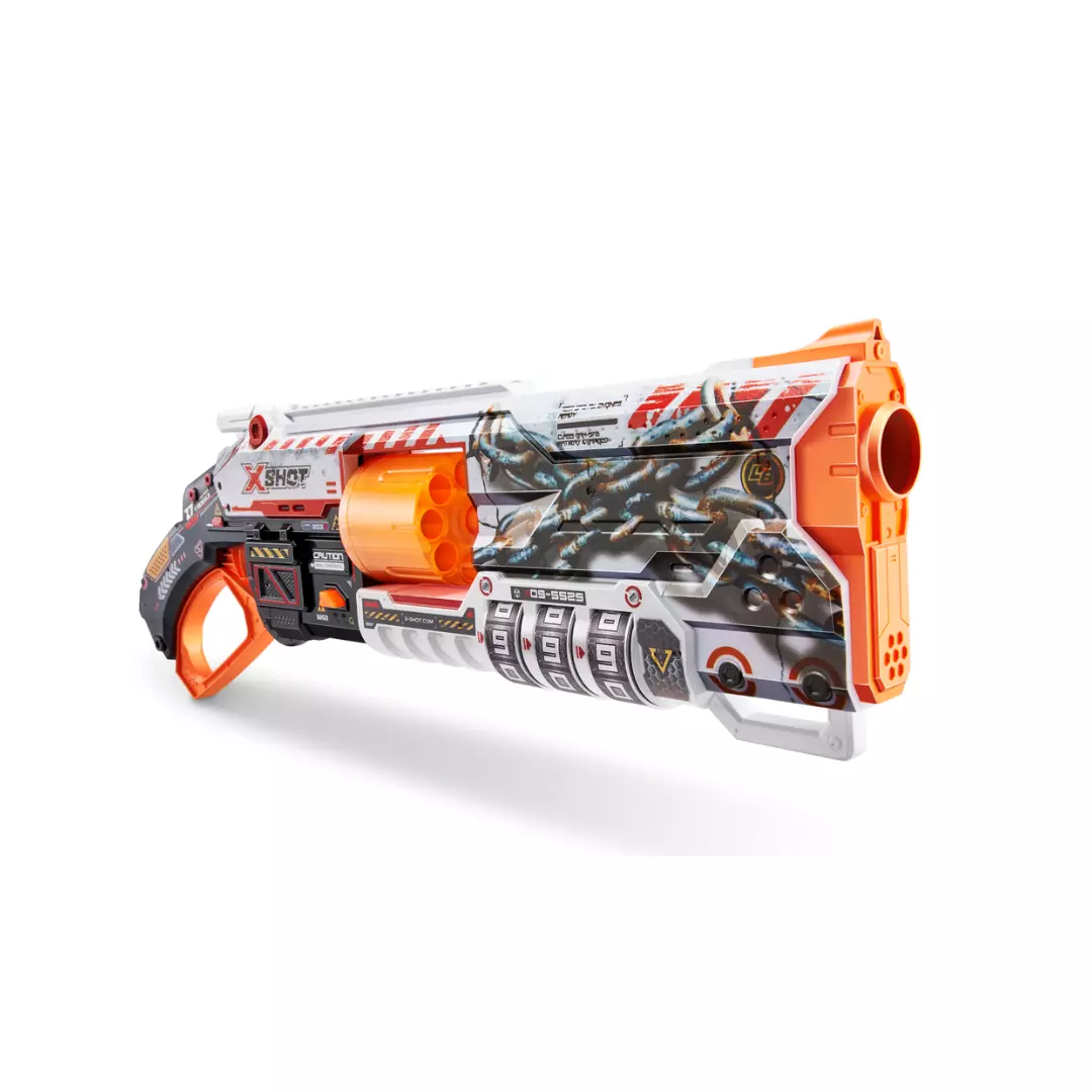 X-SHOT Lock gun, serie Skins 16 Balas - Bebemundo