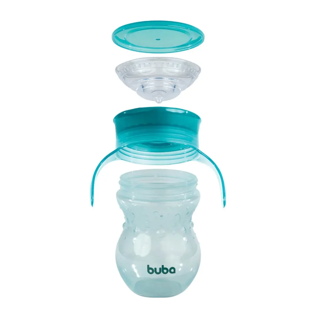 Vaso de Entrenamiento 360° con Asas Buba Rosa