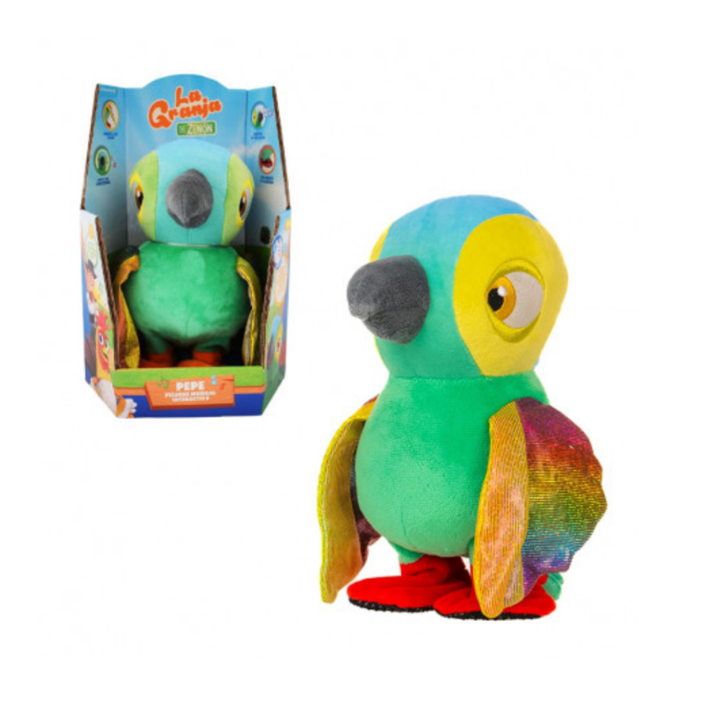 PELUCHE INTERACTIVO LORITO PEPE - 5252 - Bebemundo